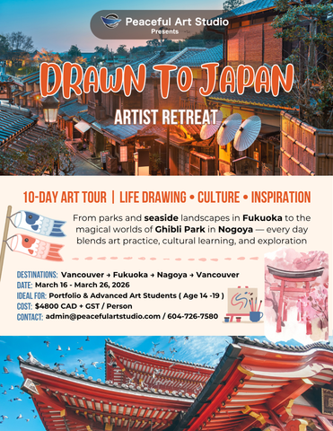 2026 Spring Break Japan Art Retreat – Peaceful Art Studio